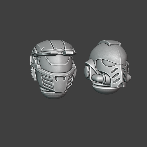 😇 Halo Mk4 Spartan Halo Wars Helmet Space Marine Compatible・ STL File ...
