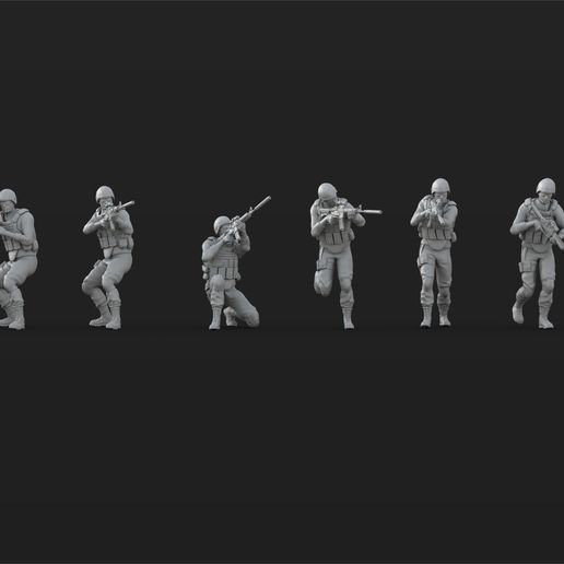 🫡 40 us marines Soldier figures・ 3D File for ・Cults