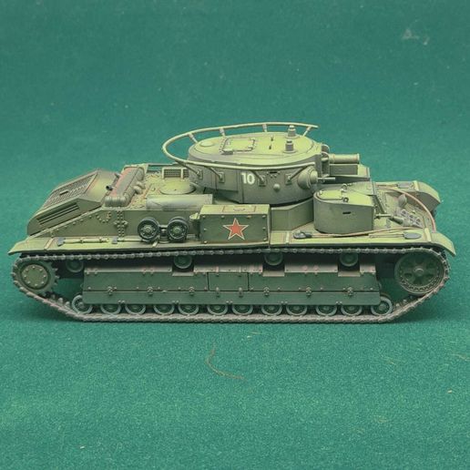 🪖 Medium tank T-28А (USSR, WW2) + T-28M (Finnish, WW2)・ 3D File for 3D ...