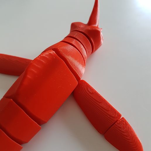 🐉 Red Bluster - The Sea Beast (Flexi)・ STL File for 3D printing・Cults