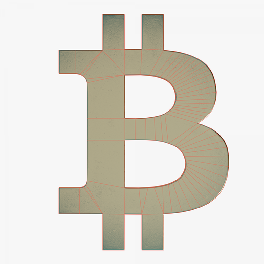 3D file Bitcoin golden logo 💱 ・3D print design to download・Cults