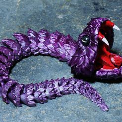 3D printable Biting snake・Cults