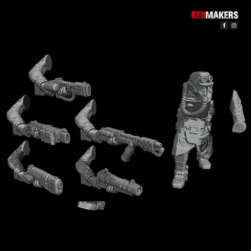 💂 Death Squad Engineers of the Imperial Force・ 3D File for 3D printing ...