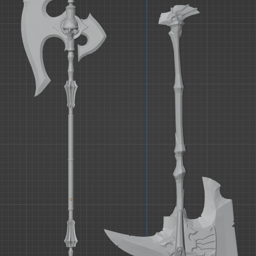 🪓 Godfall - 2 Axe [COSPLAY] [COSPLAY].・ STL File for 3D printing・Cults