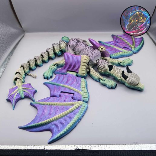 🐉 Flexi Dragon Finger Arm Puppet・ STL File for 3D printing・Cults