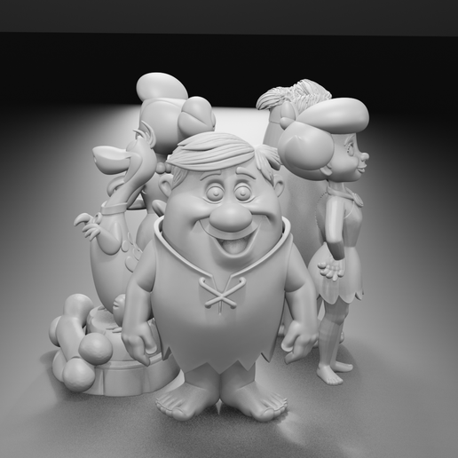 🦴 Flintstone Collection - 3D Printable Classic Cartoon Figurines | Fan ...