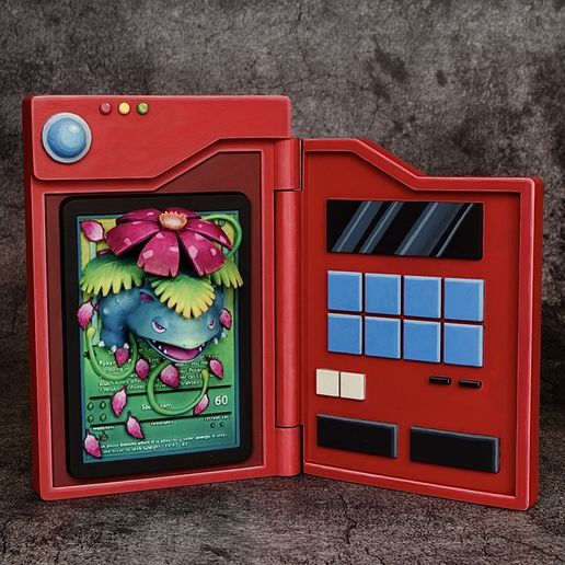 🐉 Pokedex Pokemon Card Display・ STL File for 3D printing・Cults