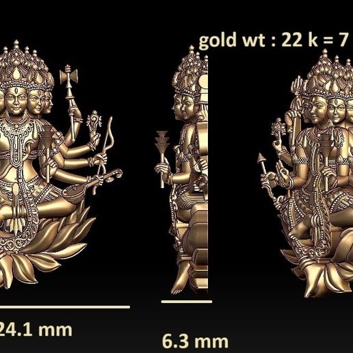 STL file goddess gayatri devi 3d model 💎 (OBJ)・3D printable model to ...