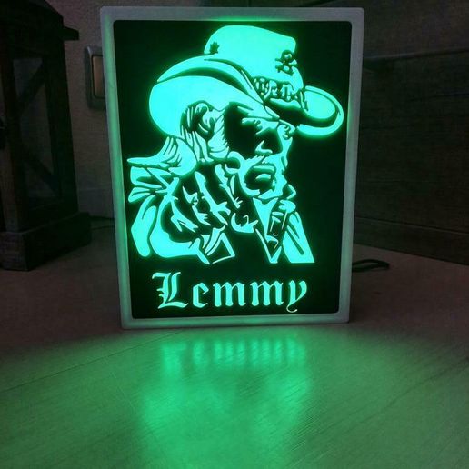 Free 3D file Lemmy Motörhead Lightbox Lightbox 🖥️ ・Model to download ...