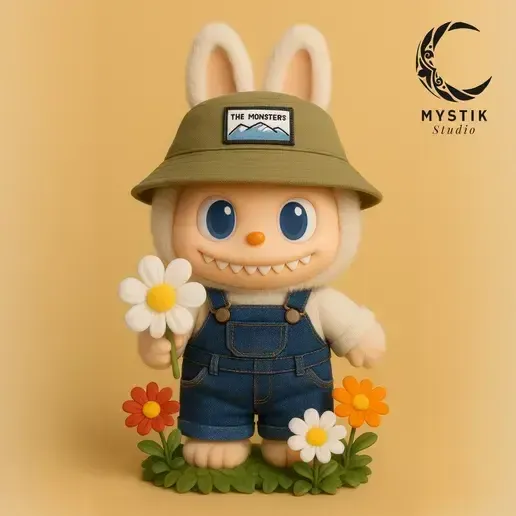 👾 12 Labubu 3D Figures - Collectible Pack for 3D Printing・ STL File for ...