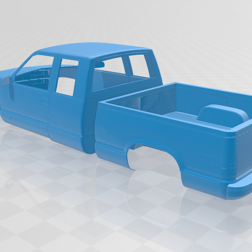 🚙 Chevrolet C1500 Extended Cab 1988 - Body Car STL Model・ 3D File for ...