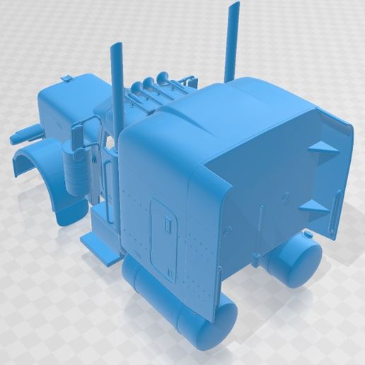 🚚 Peterbilt 379 1987 Printable Body Cabin Truck・ 3D File for 3D ...
