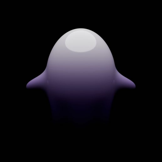 Free 3D file Ghost Sad Crying 3D Art Toy Model FREE 👻 ・3D printing ...