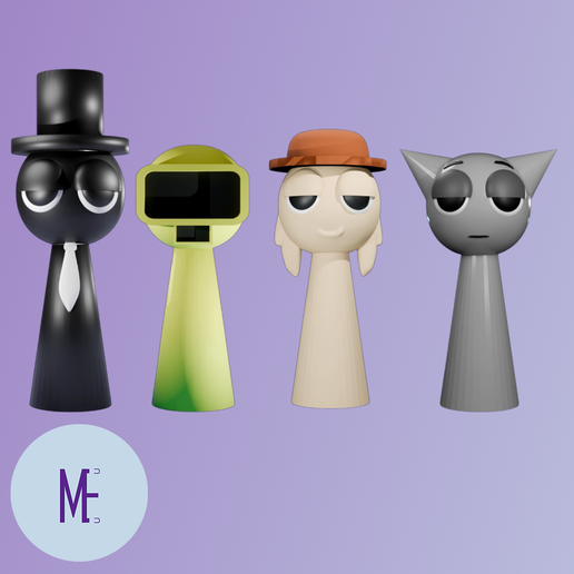 🧸 SPRUNKI PACK X4!・ 3D File for 3D printing・Cults