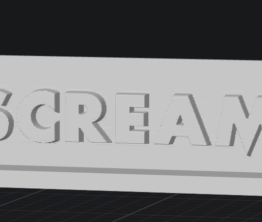 🚩 Scream '96 Mask Sign・ STL File for 3D printing・Cults