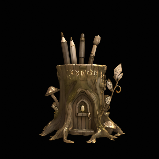 Mystic Grove Pen & Pencil Holder 3D STL ・ STL File for 3D printing・Cults