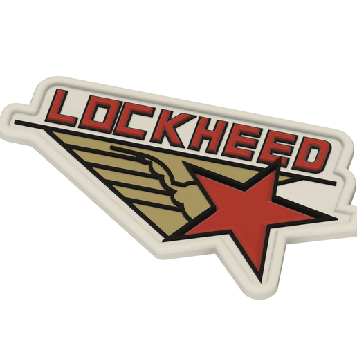 Free STL file Lockheed Logo ⭐ ・Object to download and to 3D print・Cults