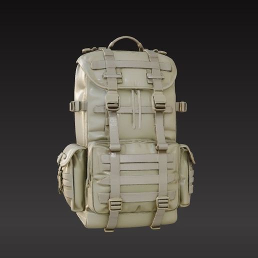 🪖 military backpack・ STL File for 3D printing・Cults