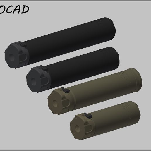 🔫 Surefire Socom Tracer housing, RC2, RC3, 4 Versions and lengths・ STL ...