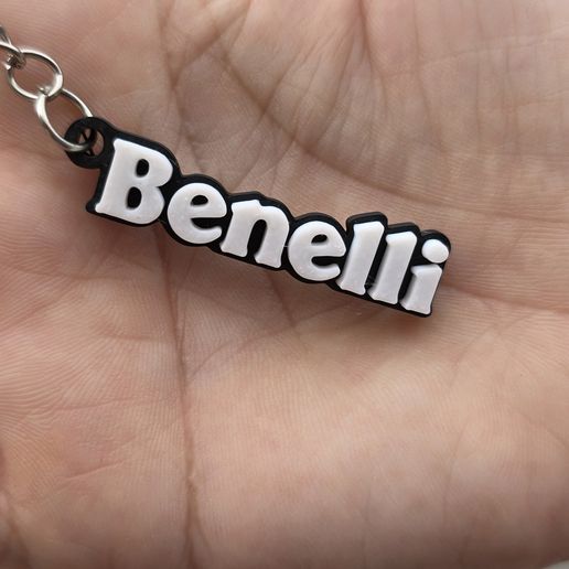🗝️ Benelli Minimal Keychain・Free STL File for 3D printing・Cults