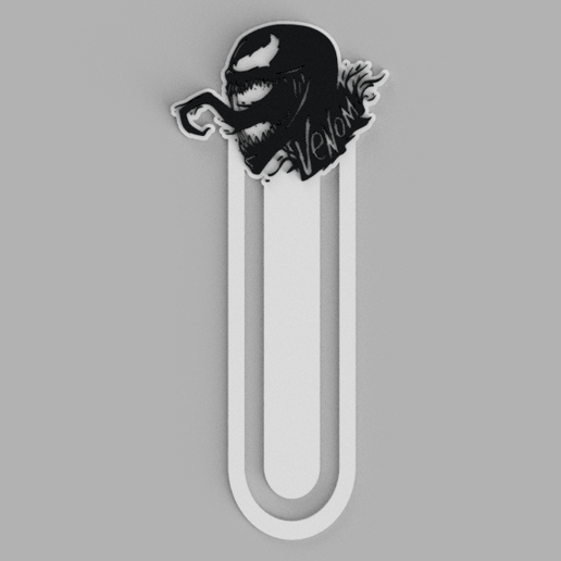 Free STL file Venom Logo Bookmarks 🎃 ・3D printable design to download・Cults