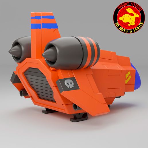 🛰 SPACE KING SHIP・ 3D File for 3D printing・Cults