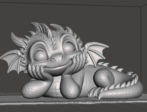 👶 Cute Baby Dragon STL | Kawaii Fantasy Dragon Figurine | 3D Printable ...
