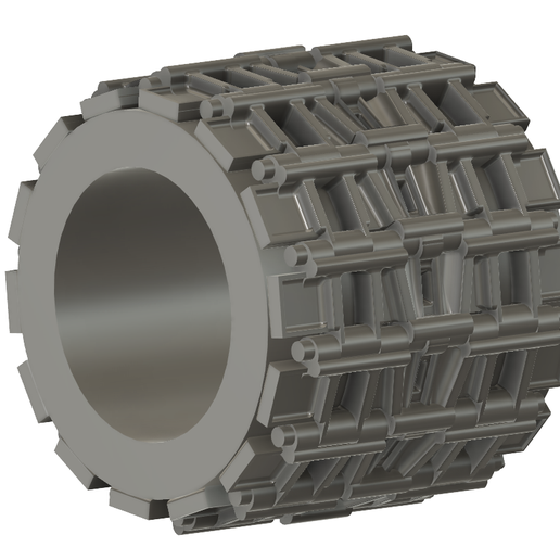👽 1/35 KV track roller.・Free STL File for ・Cults