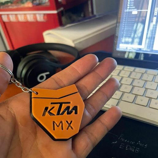 STL file KTM key ring plate number 🔑 ・3D printer design to download・Cults