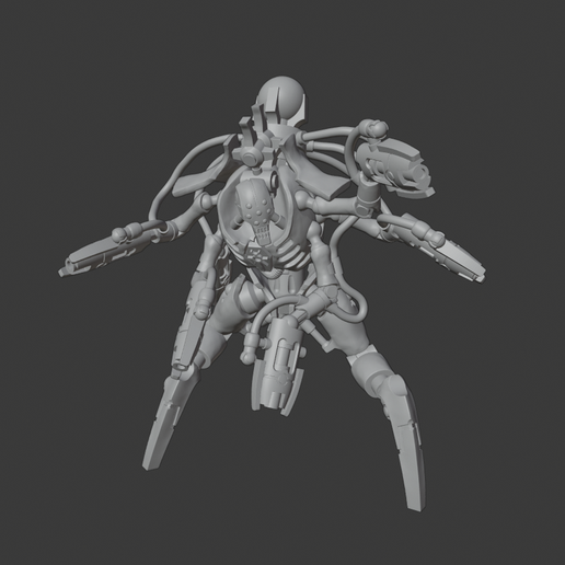 3D file Hexagun Destroyer - Space Zombie Robots 🛰 ・3D printable model ...