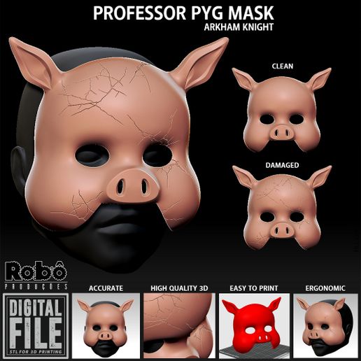 📁 Máscara do Professor Pyg - Batman Arkham Knight - Hallowen - Ficheiro ...