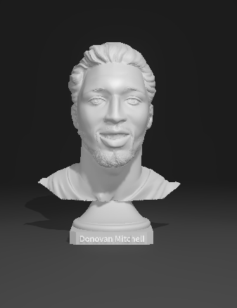 🏀 Donovan Mitchell - Premium Statue・ STL File for 3D printing・Cults