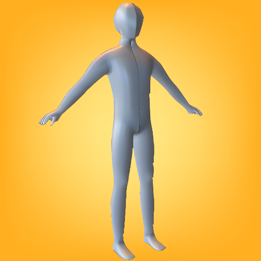 👾 Neutral Gray Mannequin Full Body・ STL File for 3D printing・Cults