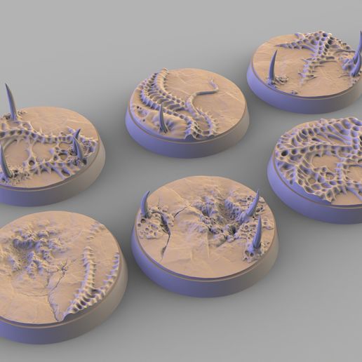 STL file Corrupted Bases 32mm 👹 ・3D printing idea to download・Cults