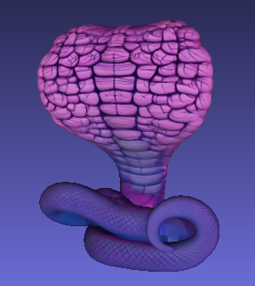 🐍 Cobra Snake・ OBJ File for 3D printing・Cults
