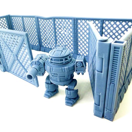 🚧 Compound Metal Fence・ 3D File for 3D printing・Cults