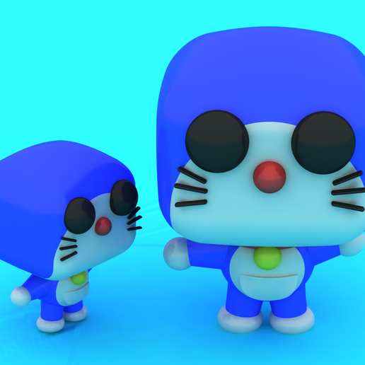 🤖 Doraemon-Style Robot Cat Toy – 3D Printable Model・ STL File for 3D ...