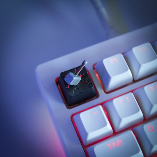 Archivo STL Mjölnir - Martillo Thor Keycap 🔨 ・Objeto de impresión 3D ...