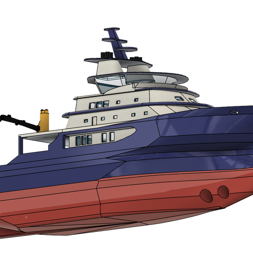 🐝 Bee Tug / Tug Tugboat Bateau RC・ OBJ File for 3D printing・Cults
