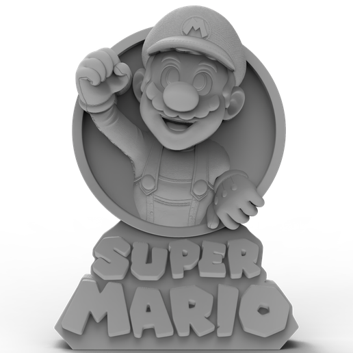 3D file 3D Model STL File for CNC Router/Laser & 3D Printer Super Mario ...