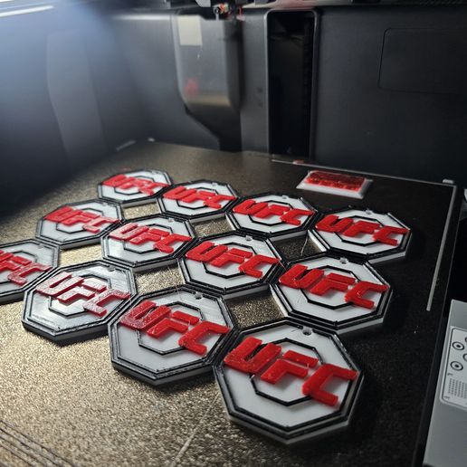 STL file UFC Keychain 🗝️ ・Template to download and 3D print・Cults