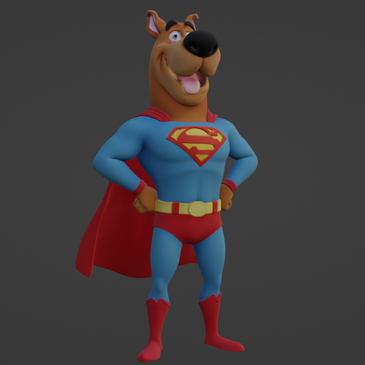 🦸‍♂️ Super Scoob (Scooby Doo x SuperMan)・ 3D File for 3D printing・Cults
