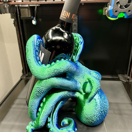 🐙 Bordeaux, The Octopus Wine Holder・3D Print with the Voron 2.4 350mm ...