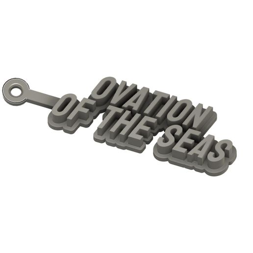 🗝️ Royal Caribbean Ovation of the Seas Keychain / Keyring・ STL File for ...