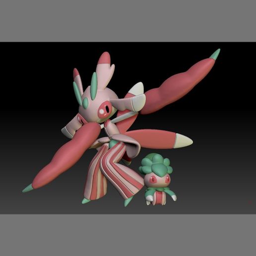 🐉 Pokemon Fomantis Lurantis・ STL File for ・Cults