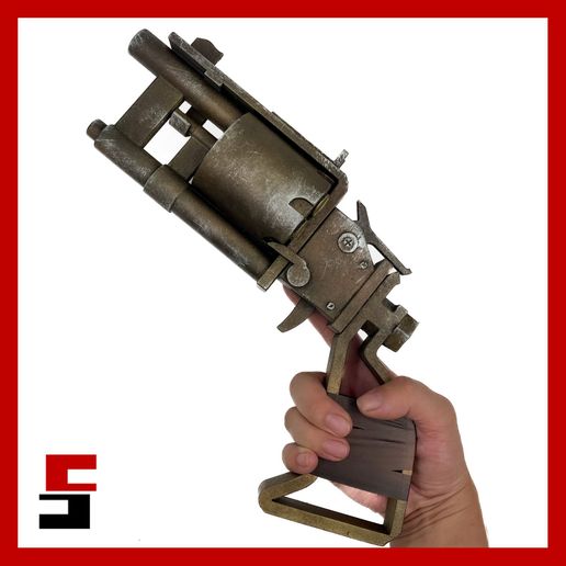 🔫 Pipe Revolver Fallout 4 Prop Replica Gun Weapon・ 3D File for 3D ...
