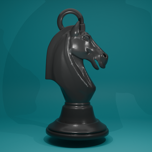 STL file chess keychain/chess horse key chain ♟️ ・3D print design to ...