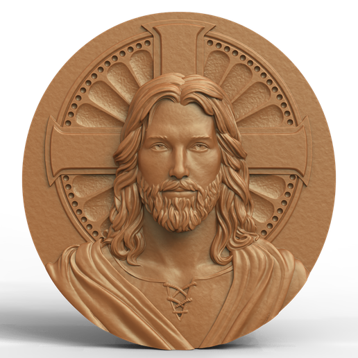 3D file 3D Model STL File for CNC Router Laser & 3D Printer 2620 Jesus ...