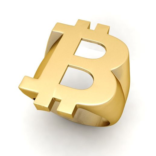 STL file Bitcoin Gents Signet Ring 💍 (OBJ)・3D printable design to ...