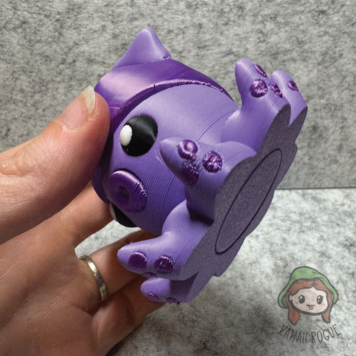 🦑 Stewart the Squid Spinner Fidget・ 3D File for 3D printing・Cults